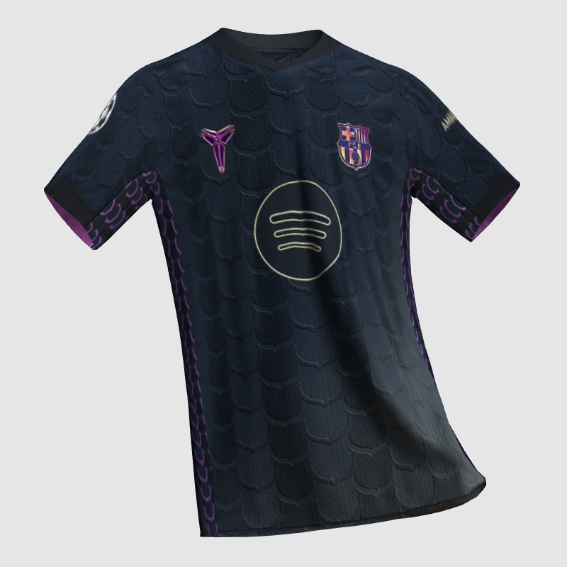 Barça x Kobe 25/26 Third Kit Concept - FIFA Kit Creator Showcase