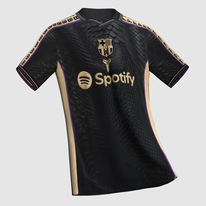 Barcelona x Kobe "Black Mamba" Away Kit (COMP) - FIFA Kit Creator Showcase