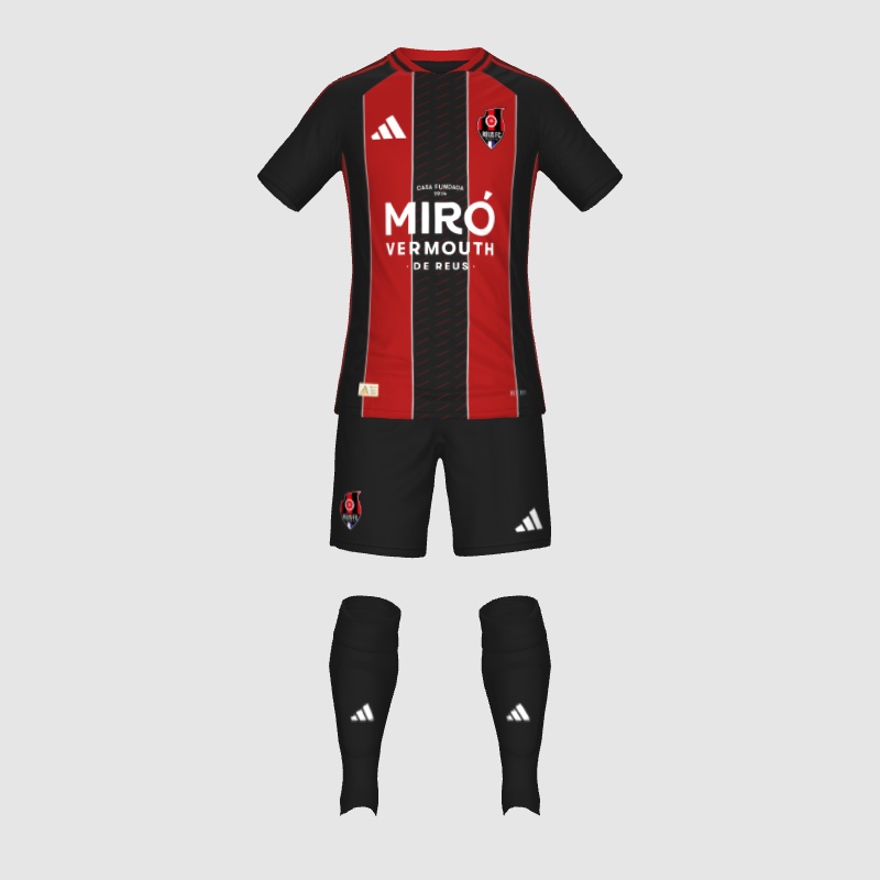 REUS FC REDDIS X ADIDAS HOME KIT CONCEPT 24-25 - FIFA Kit Creator Showcase