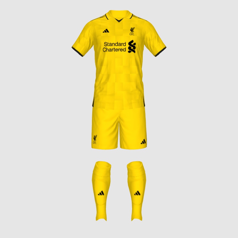 liverpool yellow and black kit - FIFA Kit Creator Showcase
