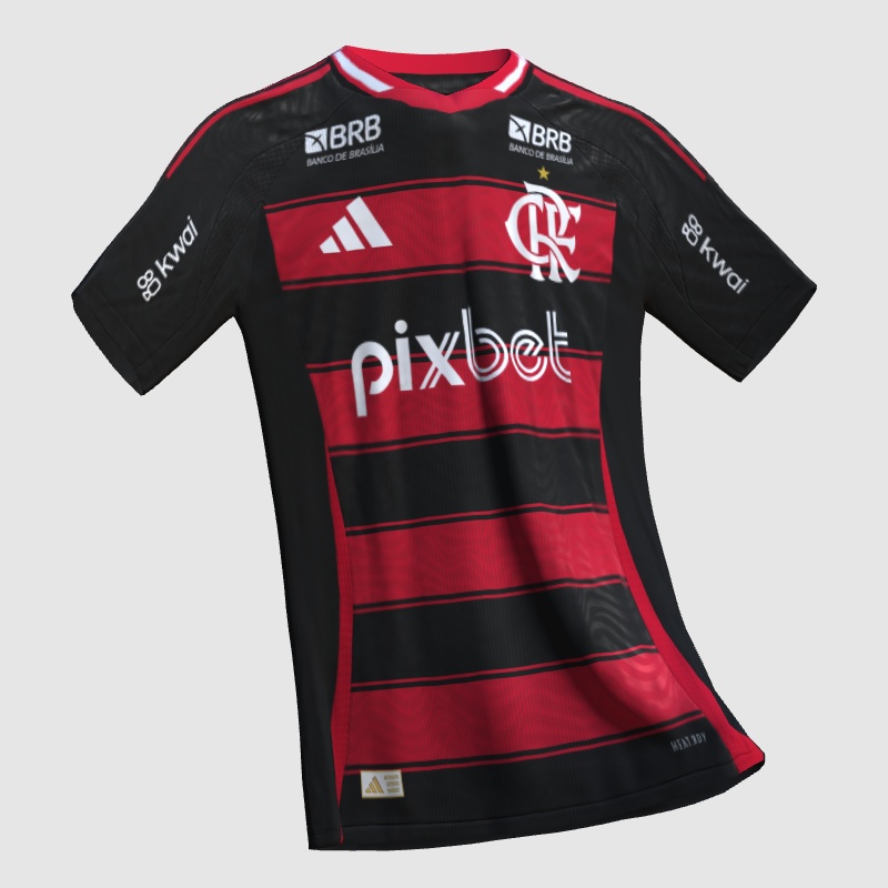 Flamengo x Adidas Concept Home Kit 2025 leak - FIFA Kit Creator Showcase