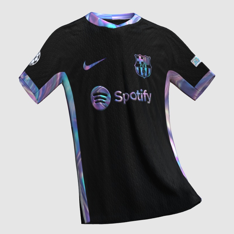 Barca 25/26 away concept (black) - FIFA Kit Creator Showcase