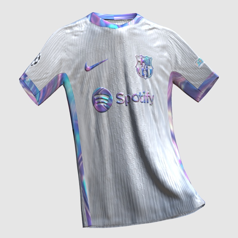 Barca 25/26 away concept (white) - FIFA Kit Creator Showcase