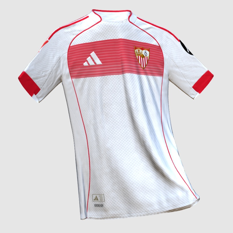 Sevilla FC x Adidas 2025-2026 Home Concept Kit - FIFA Kit Creator Showcase