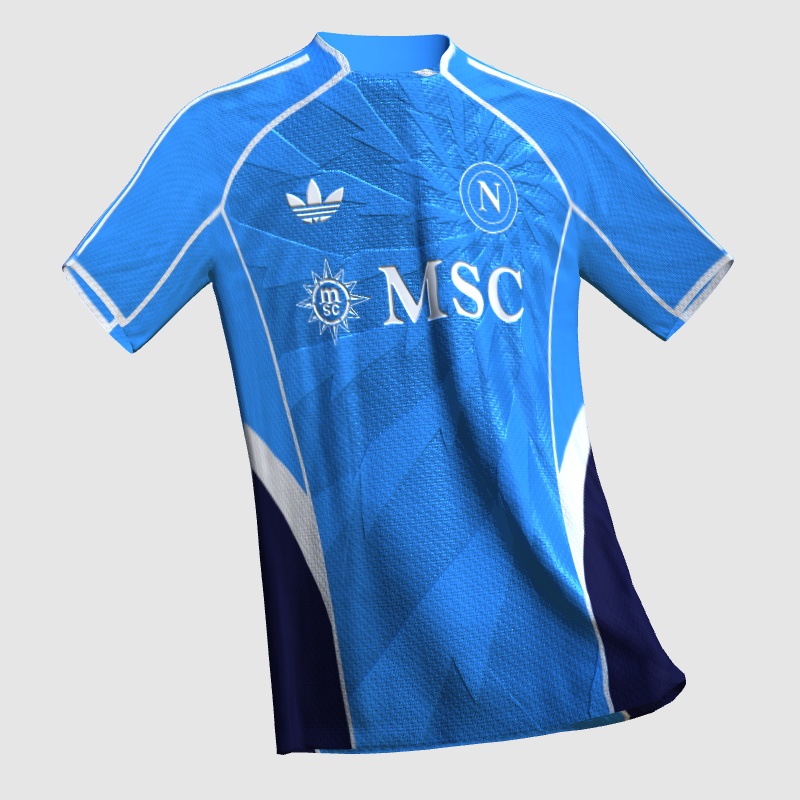 Napoli x Adidas concept 25/26 home kit - FIFA Kit Creator Showcase