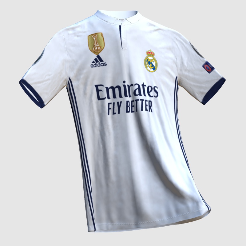 Real Madrid Home 16-17 UCL - FIFA Kit Creator Showcase