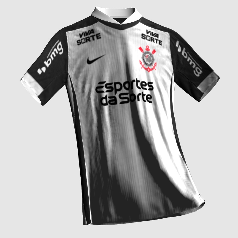 Camisa 1 Corinthians 2025/26 com patrocínio - FIFA Kit Creator Showcase