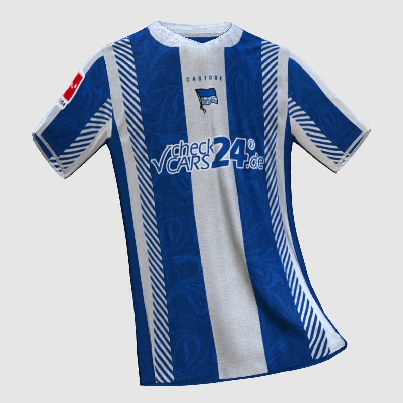 Hertha BSC X Castore 2026 Home Kit Concept - FIFA Kit Creator Showcase