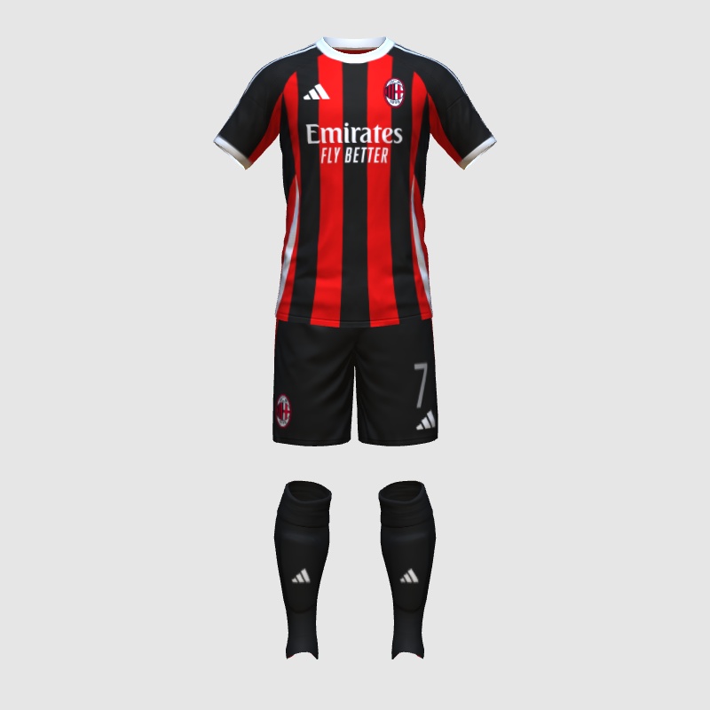 Milan 2025-26 Home Jersey Consept (The First Kit) - FIFA Kit Creator ...