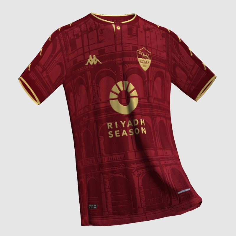 AS Roma "Colosseum" home kit concept - FIFA Kit Creator Showcase