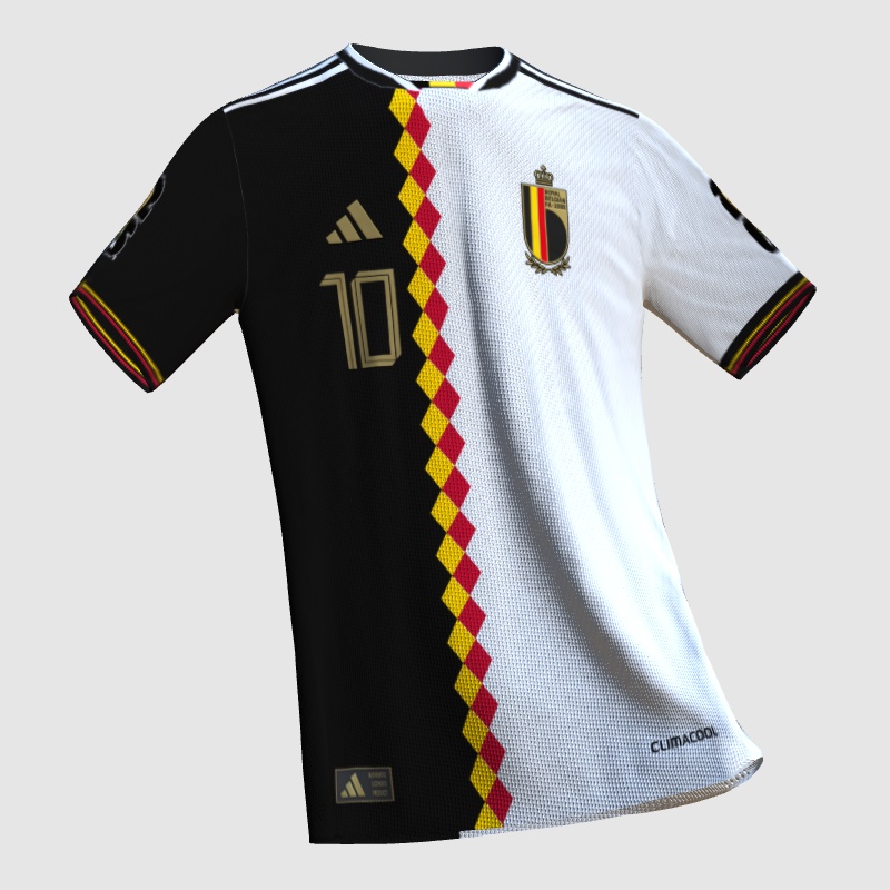 Belgium Away kit Concept-1V - FIFA Kit Creator Showcase