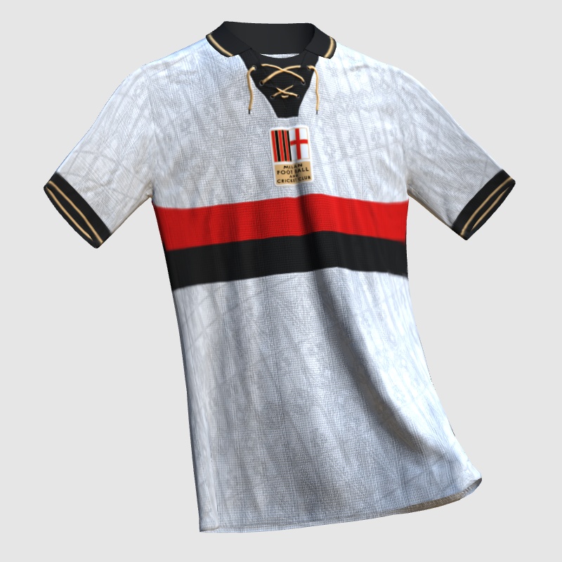 AC Milan Lace Collar Kit Concept - FIFA Kit Creator Showcase