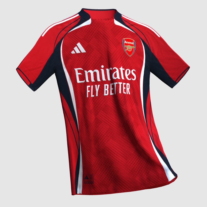 Arsenal 25/26 home kit concept - FIFA Kit Creator Showcase