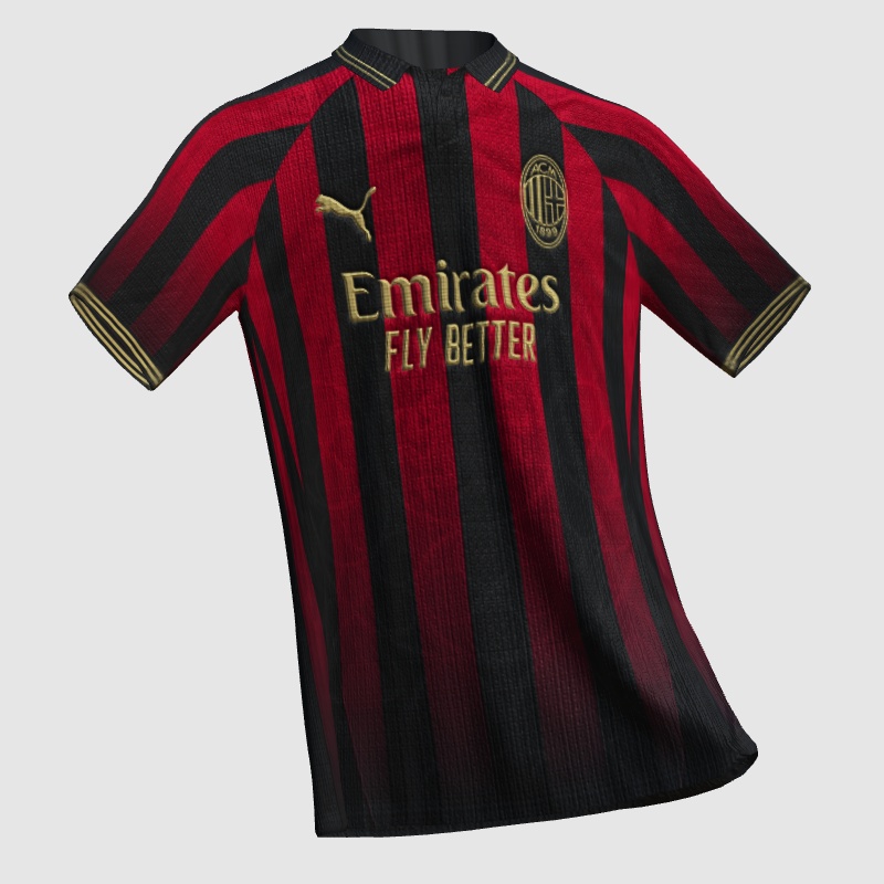 Ac milan home kit concept (Alexanderr) - FIFA Kit Creator Showcase