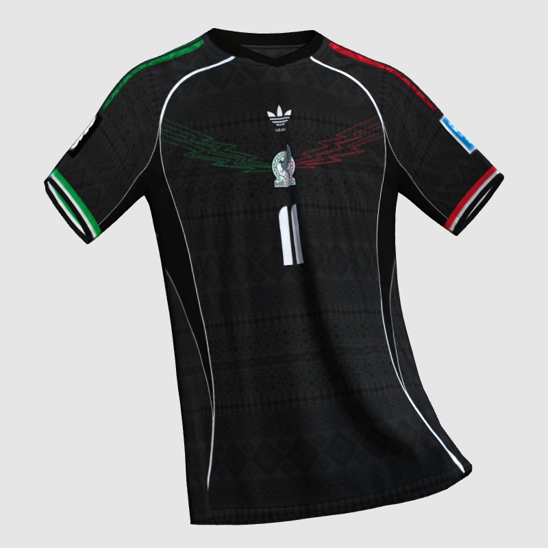 Black Mexico 2026 World Cup Concept - FIFA Kit Creator Showcase
