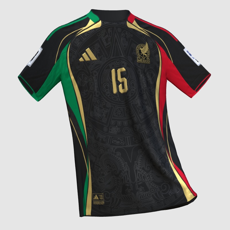 Mexico National Team Black Kit (stevezz. template) - FIFA Kit Creator ...