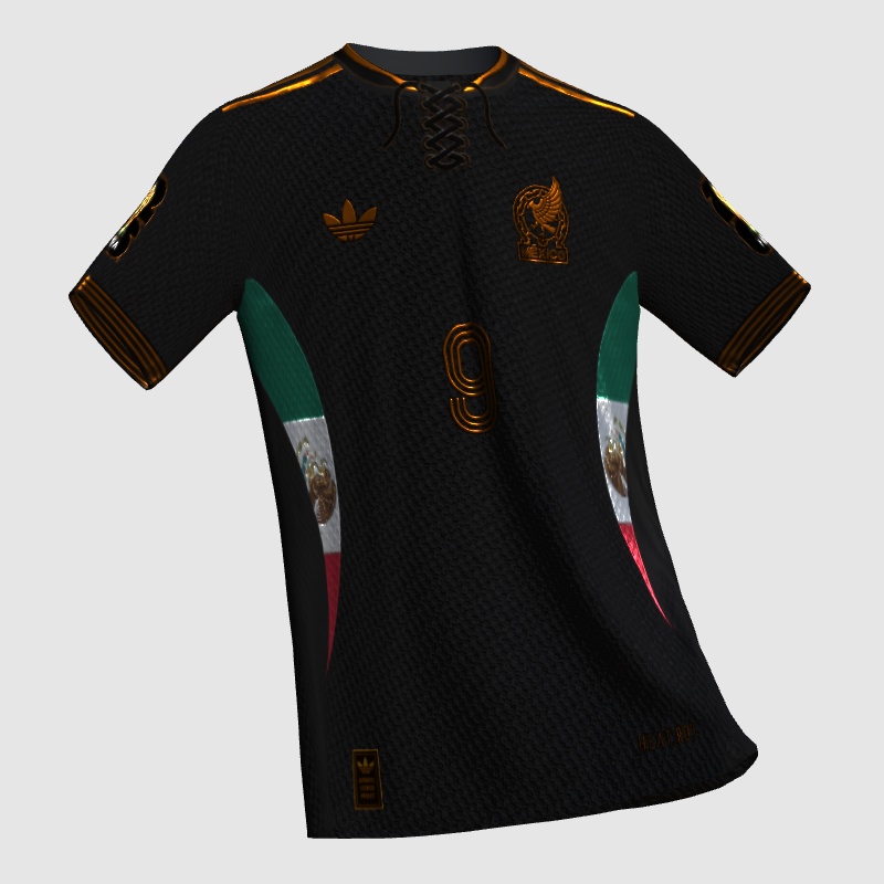 Mexico National Team Black Kit Concept-G Last One - FIFA Kit Creator ...
