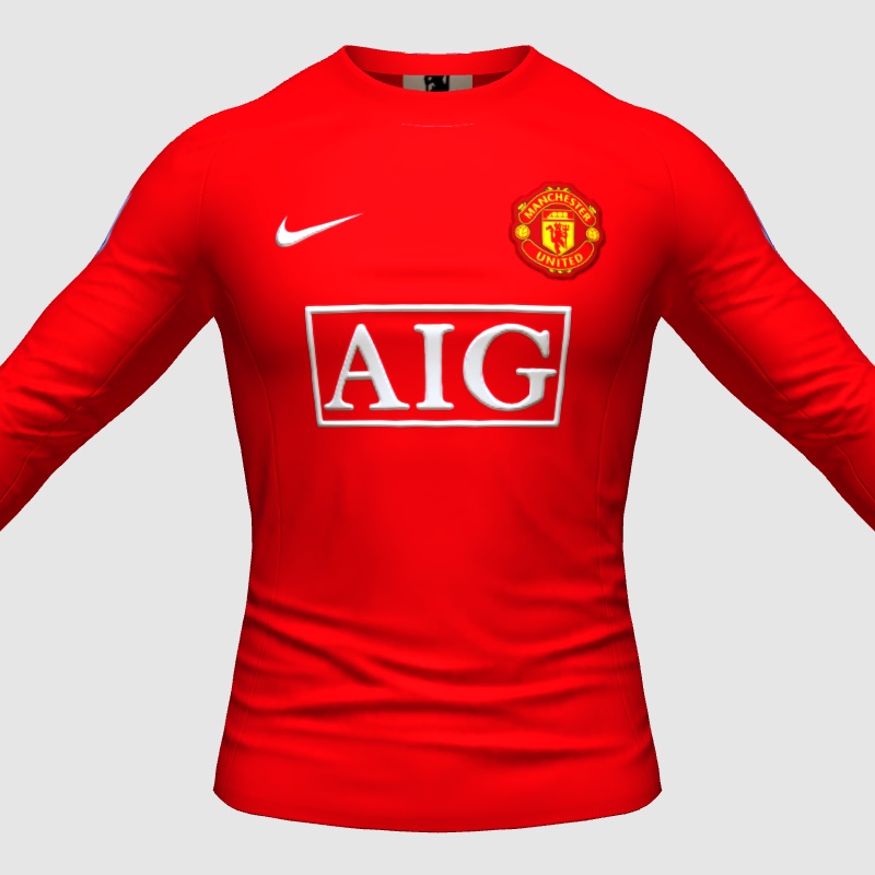 Manchester United 2007/08 Home Jersey 7" - FIFA Kit Creator Showcase