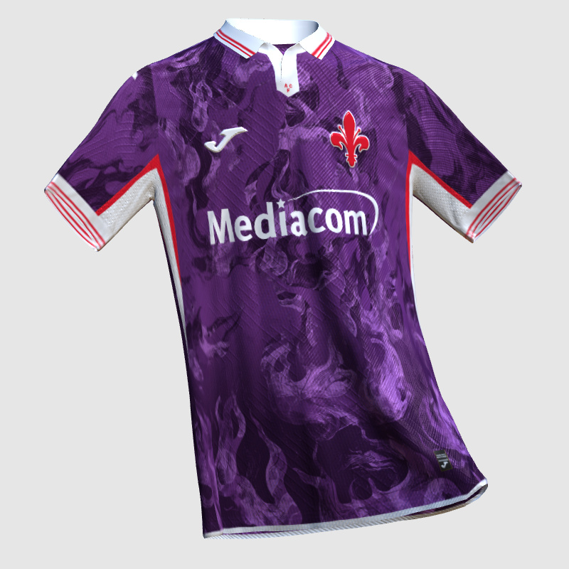 Joma x Fiorentina Purple Flame Home Kit - FIFA Kit Creator Showcase