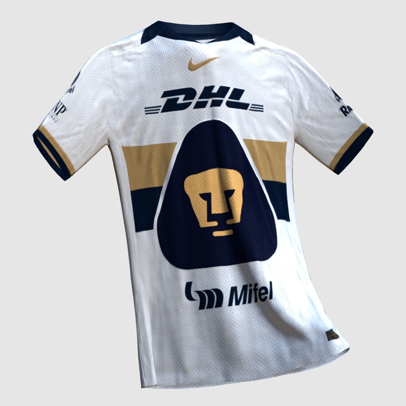 Pumas UNAM 2025-2026 Home Kit - FIFA Kit Creator Showcase