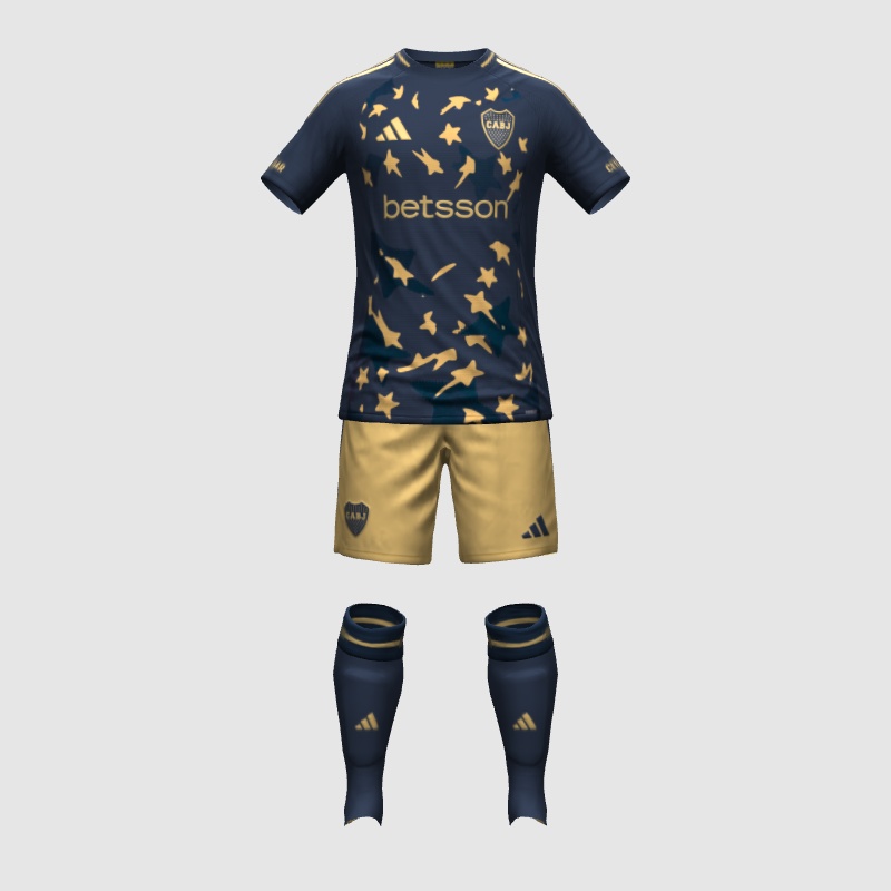 Boca Juniors 3rd kit 25/26 "Stars 120 anniversary" - FIFA Kit Creator ...