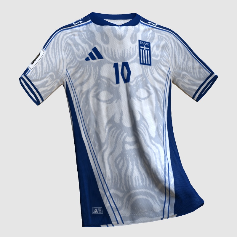 Greece home kit 'Poseidon' concept - FIFA Kit Creator Showcase