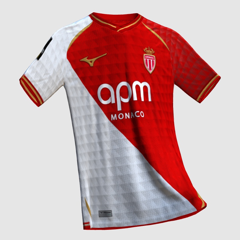 AS Monaco 25/26 Home Kit Prediction - FIFA Kit Creator Showcase