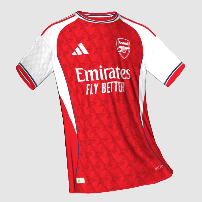 Adidas Arsenal 2025/26 home kit fixed - FIFA Kit Creator Showcase