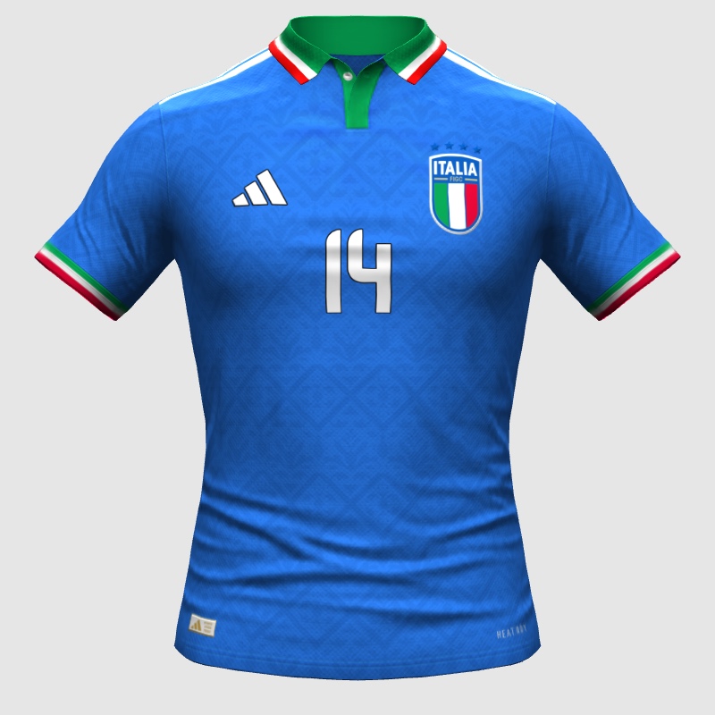 Italy 2026 World Cup Home Kit Concept - FIFA Kit Creator Showcase