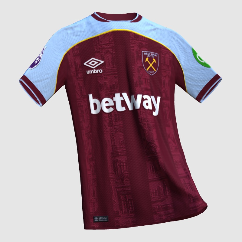West Ham United 25/26 Home Concept Kit - FIFA Kit Creator Showcase