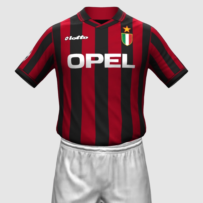 AC Milan 1996-97 UCL home kit - FIFA Kit Creator Showcase