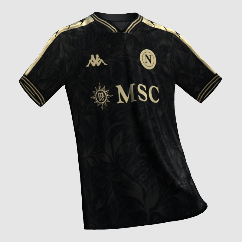 Napoli Kappa Black&Gold Concept - FIFA Kit Creator Showcase