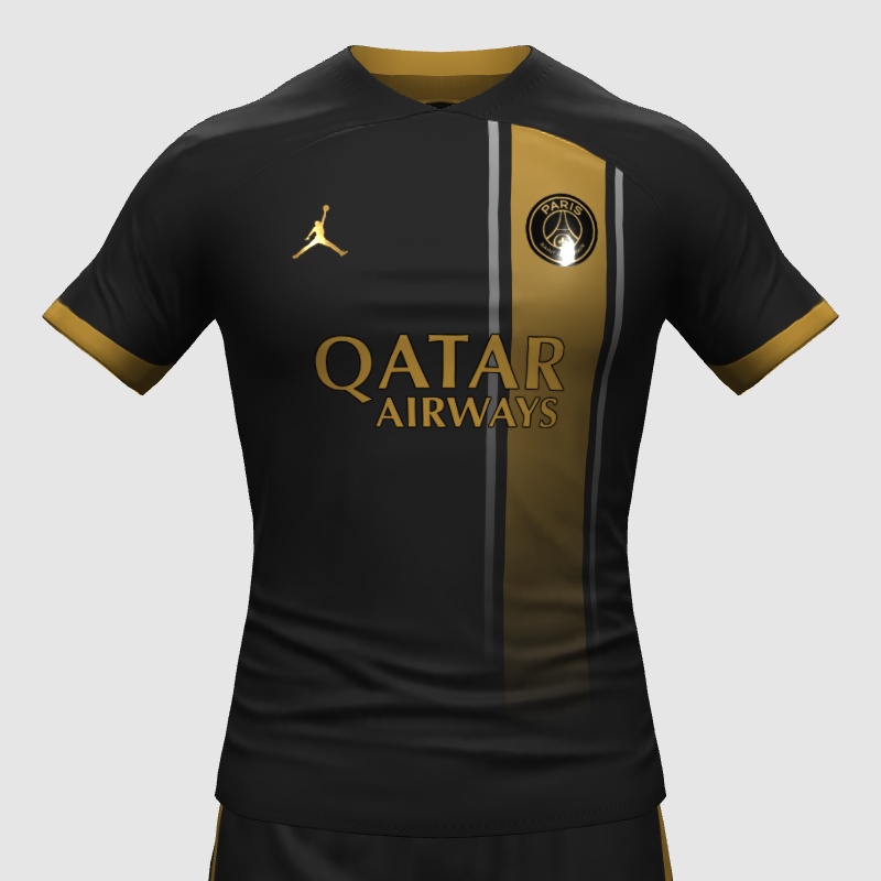 PSG X JORDAN GOLD KIT CONCEPT - FIFA Kit Creator Showcase