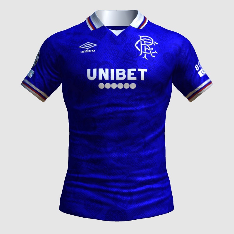 "Redesigned" Rangers Umbro 25/26 Home Kit - FIFA Kit Creator Showcase