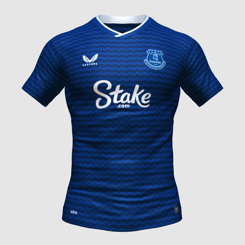 Everton FC Home Kit 25/26 Castore Leaked - FIFA Kit Creator Showcase
