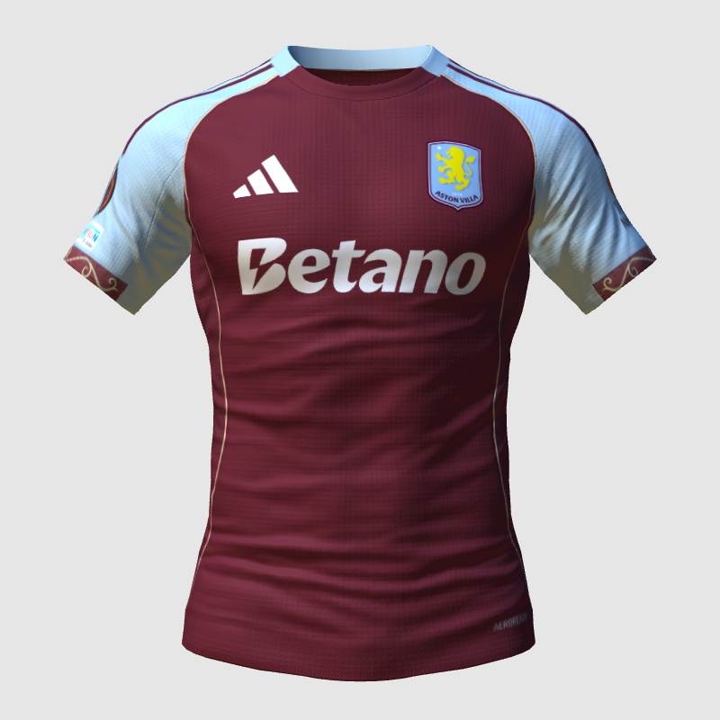 Aston Villa 25/26 home kit leaked - FIFA Kit Creator Showcase