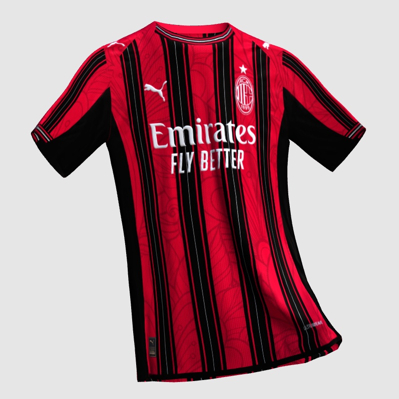 AC Milan "Milan-A-Palooza" home kit concept - FIFA Kit Creator Showcase