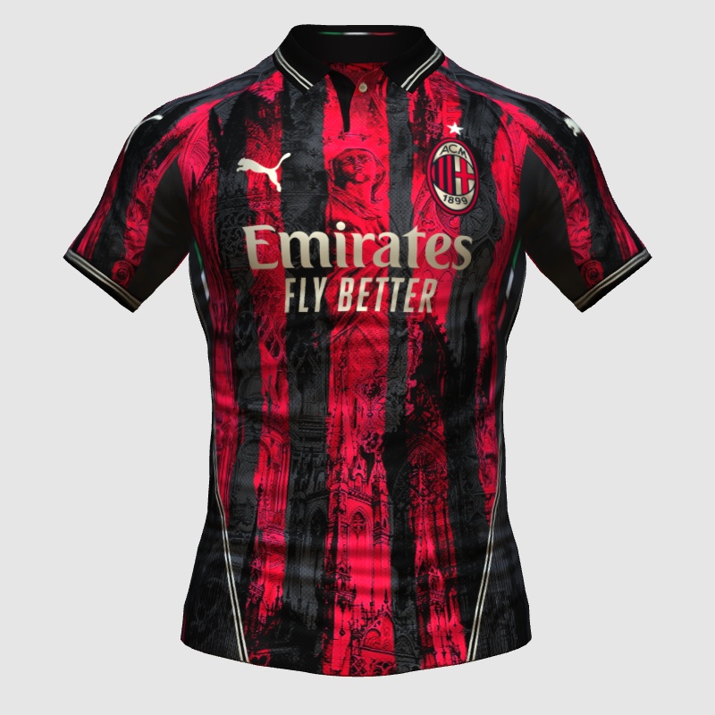 AC Milan Home Kit 25/26 - FIFA Kit Creator Showcase
