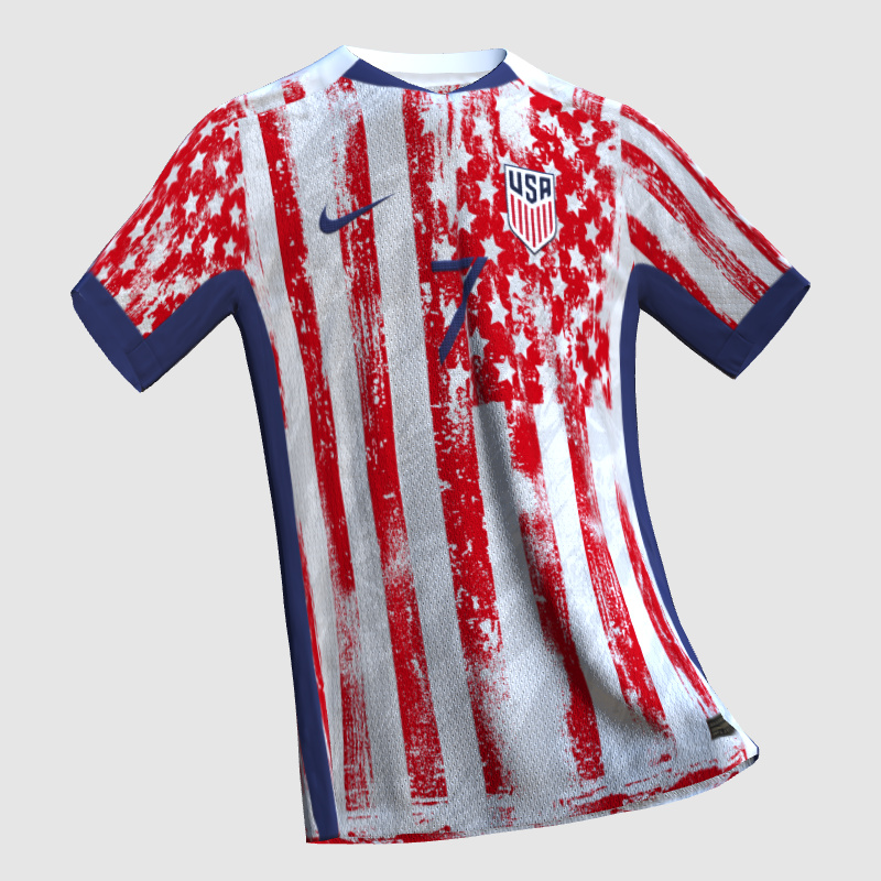USA "The Flag" home kit concept - FIFA Kit Creator Showcase