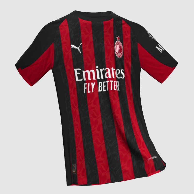 AC Milan 25-26 home kit - FIFA Kit Creator Showcase