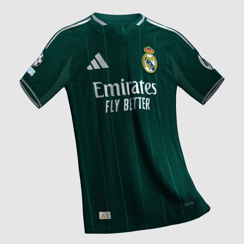 Green Real Madrid Third Kit (2013 Inspired) - FIFA Kit Creator Showcase