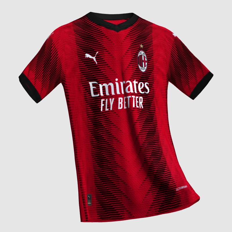AC Milan 23/24 Home jersey - FIFA Kit Creator Showcase