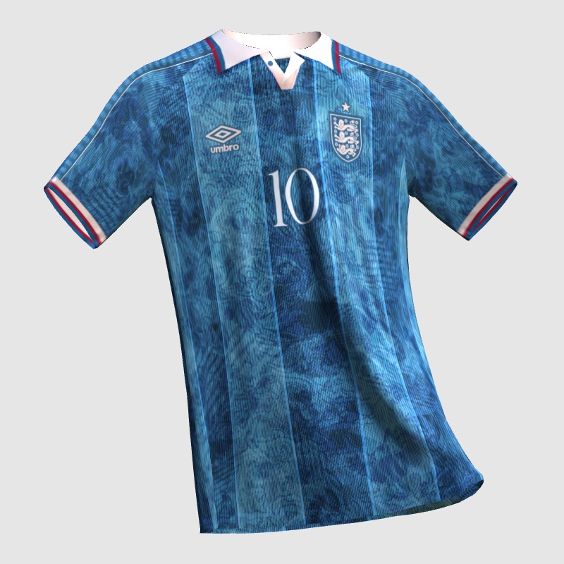 England x Umbro 1996 Away Kit Remake - FIFA Kit Creator Showcase