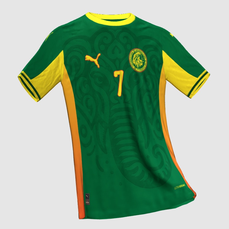 Senegal concept home kit World Cup 2026 - FIFA Kit Creator Showcase
