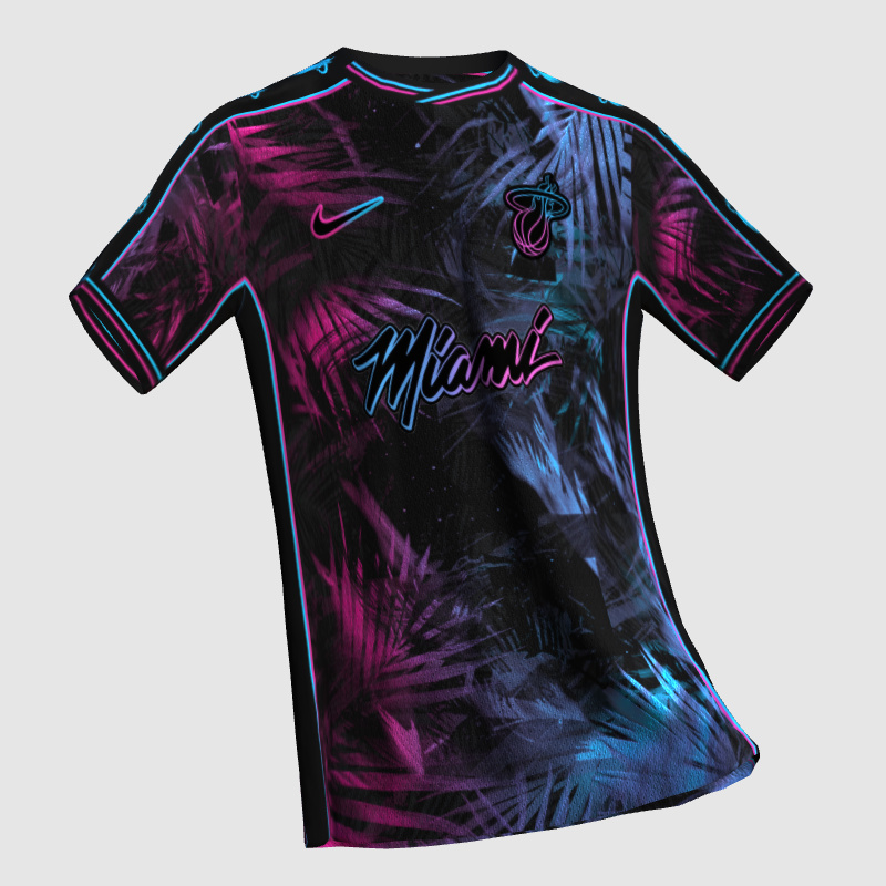 Miami Heat "Neon City" Away Kit Concept - FIFA Kit Creator Showcase