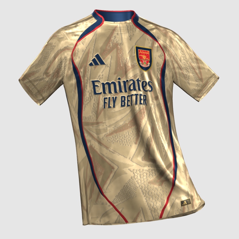 Arsenal Gold Competition Kit 2 - FIFA Kit Creator Showcase