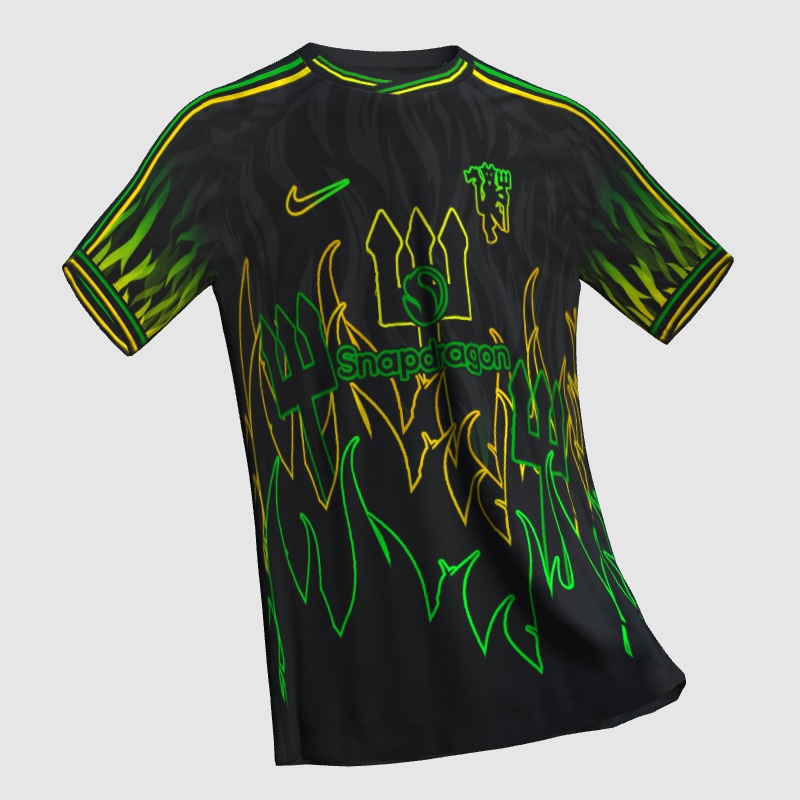 Man United Toxic flames Nike Concept - FIFA Kit Creator Showcase