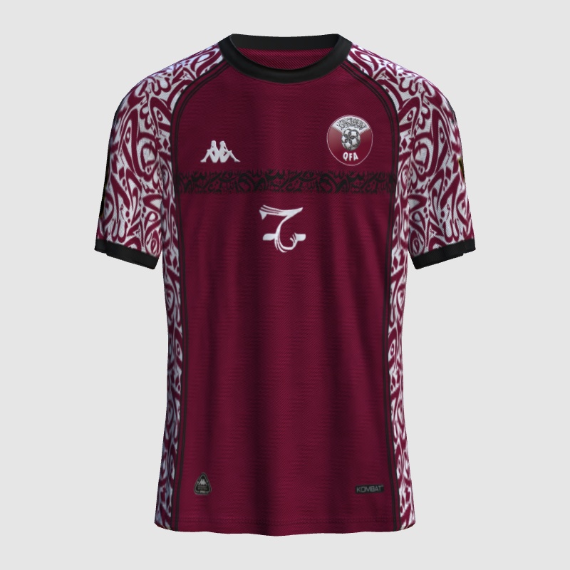 Qatar X Kappa 25/26 Home Kit Concept - FIFA Kit Creator Showcase