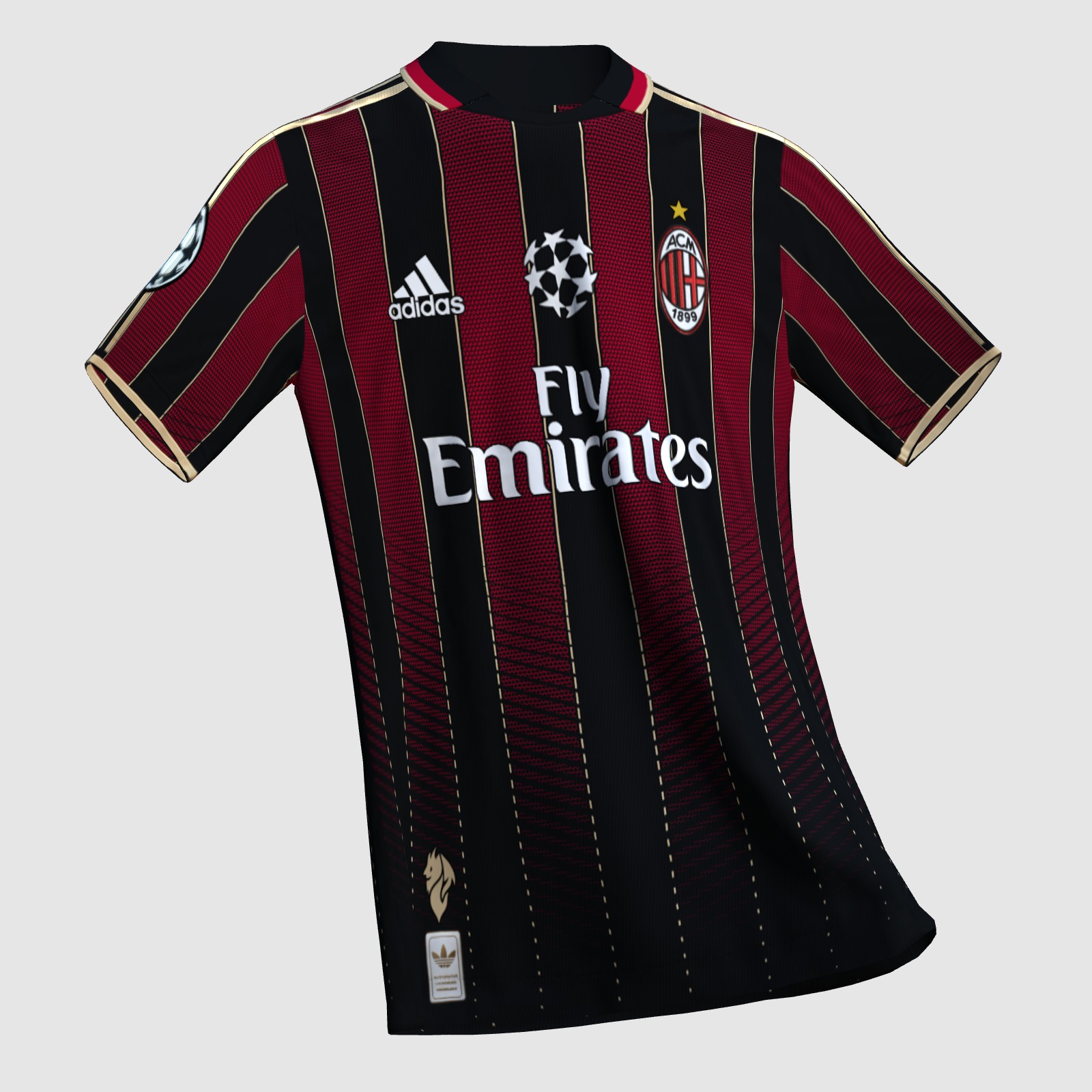 AC Milan | Adidas | Retro | Competition - FIFA Kit Creator Showcase