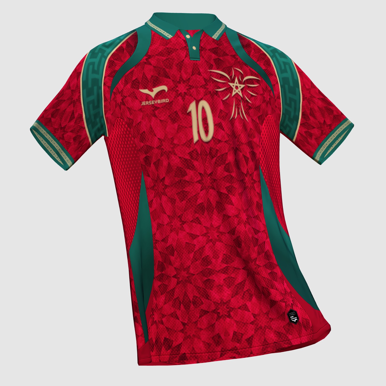 Morocco X Jerseybird Home Kit Concept - FIFA Kit Creator Showcase